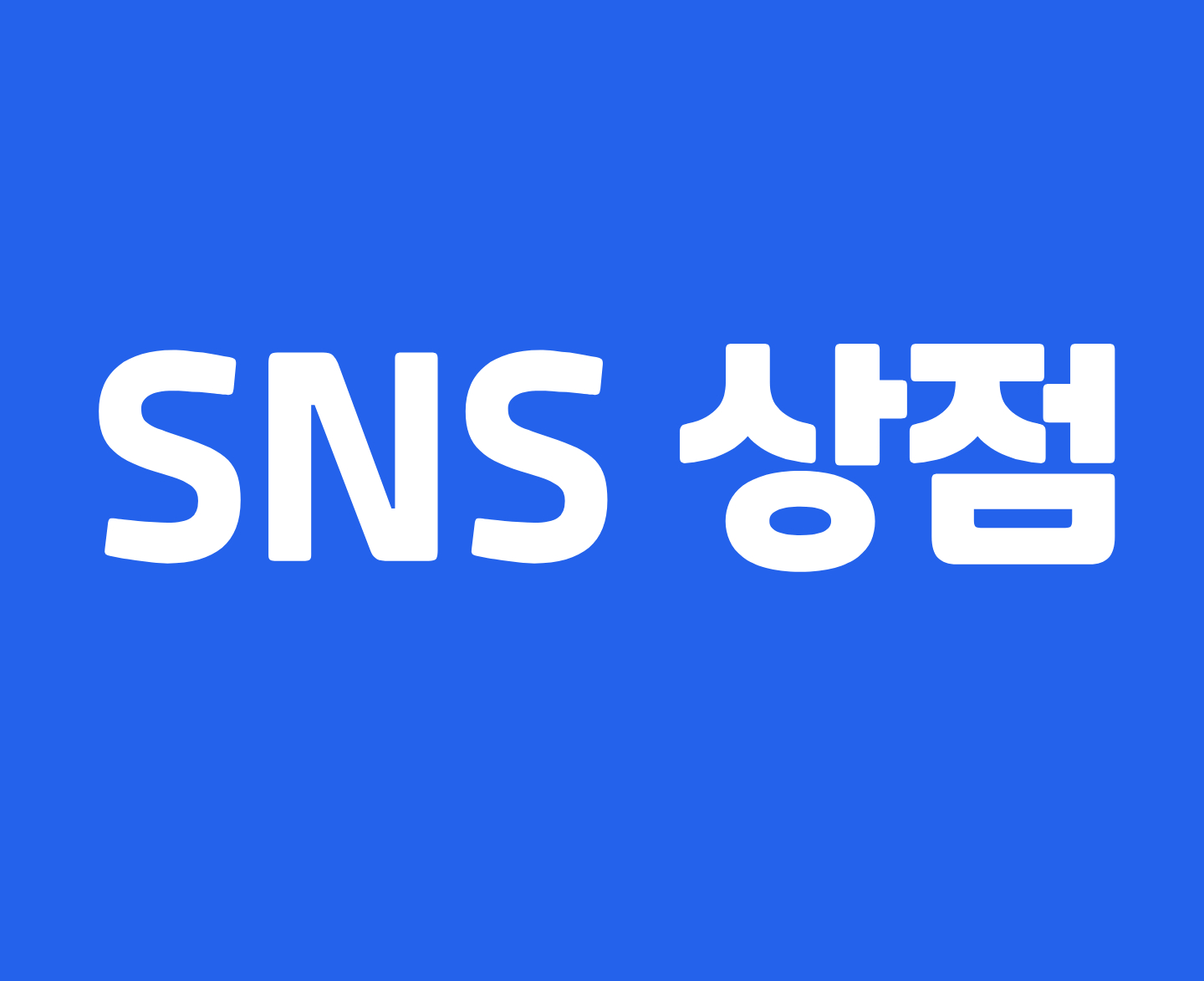 SNS 상점